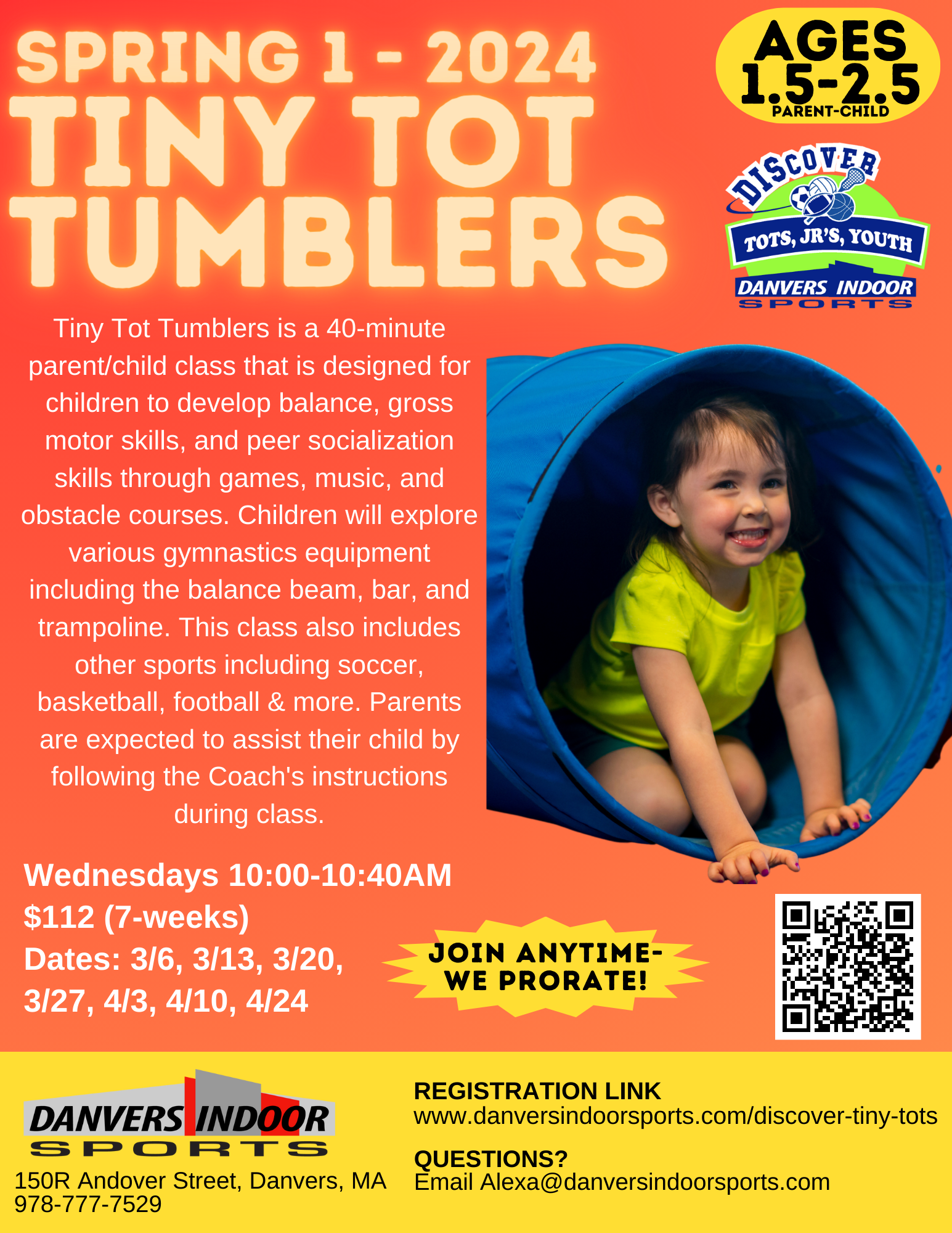 DIScover Tiny Tots - Danvers Indoor Sports